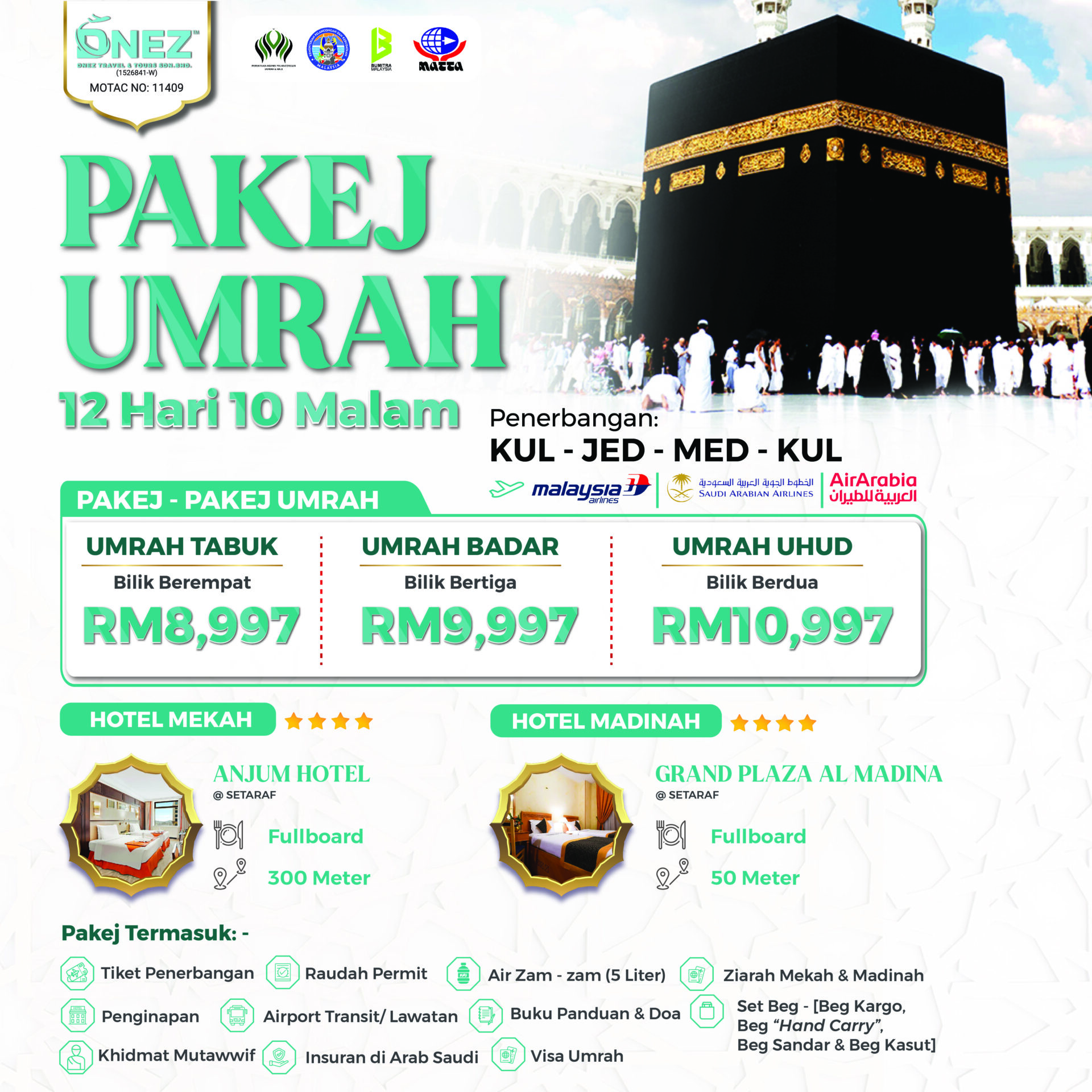 Pakej Umrah – DNEZ Travel